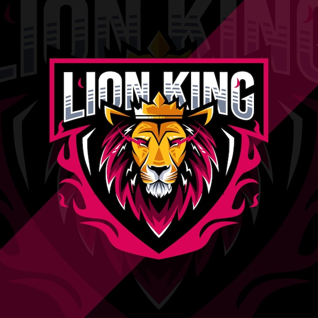 Fierce and Majestic Lion King Emblem | Jiffy Designs