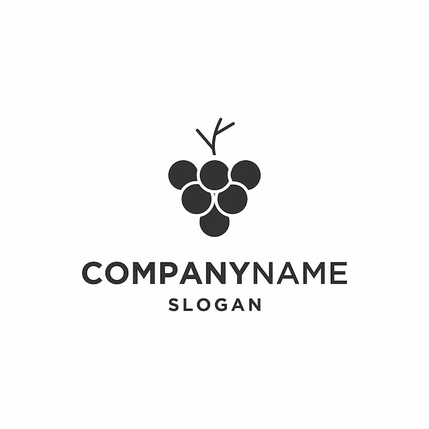 Elegant Grape Cluster Logo for Premium Winery Brand | Jiffy Designs