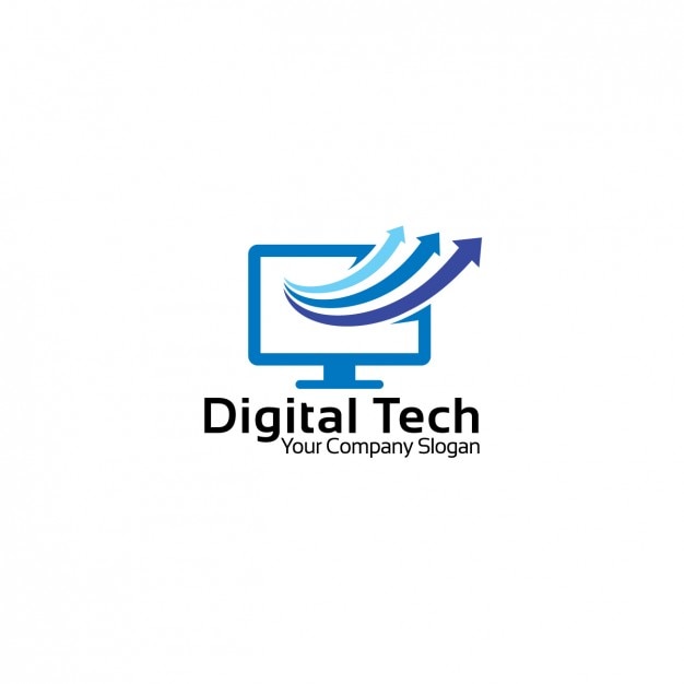 Digital Tech Company Logo with Waves and Square Emblem | Jiffy Designs