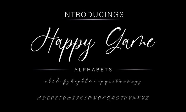Elegant Cursive Calligraphy Alphabet with Playful Lettering | Jiffy Designs