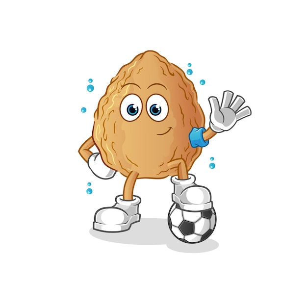 Cheerful Potato Character Kicking Soccer Ball | Jiffy Designs