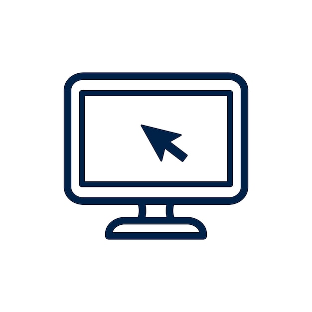 Simple Computer Screen with Cursor Icon | Jiffy Designs