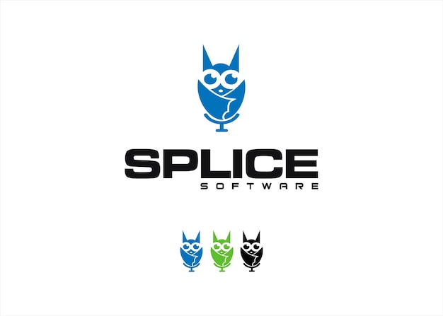 Vibrant Owl Logo for Splice Software Company | Jiffy Designs