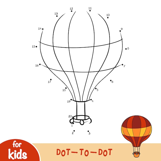 Whimsical Hot Air Balloon Dot-to-Dot for Kids | Jiffy Designs