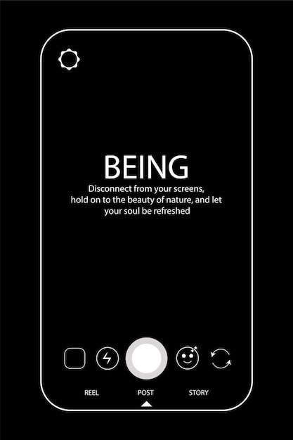 Minimalist Mobile App Interface with Inspirational Text | Jiffy Designs