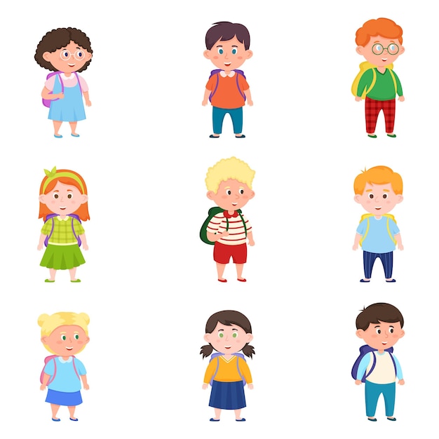 Diverse Collection of Vibrant Cartoon Children Characters | Jiffy Designs