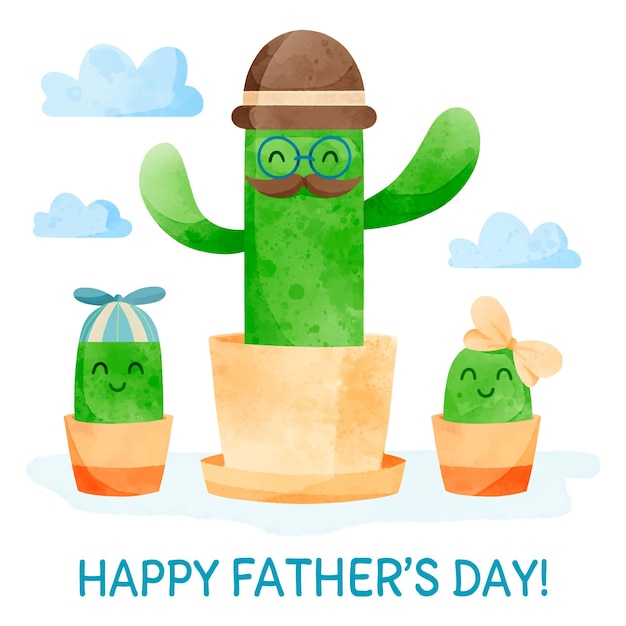 Whimsical Cactus Family Celebrates Father's Day | Jiffy Designs