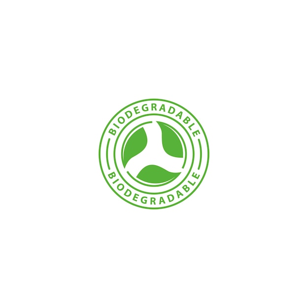 Eco-Friendly Biodegradable Leaf Symbol Logo | Jiffy Designs