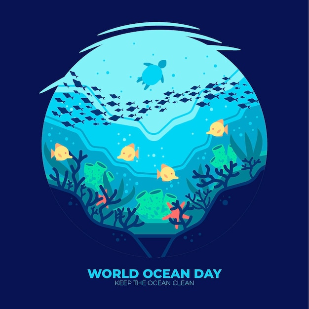 Vibrant Underwater Seascape Celebrates World Ocean Day | Jiffy Designs