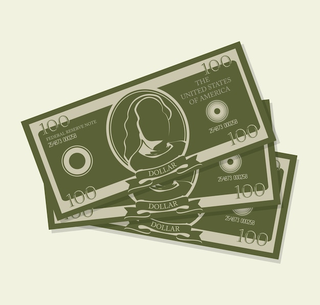 Vintage-Style Dollar Bill Illustration with Silhouetted Profile | Jiffy ...