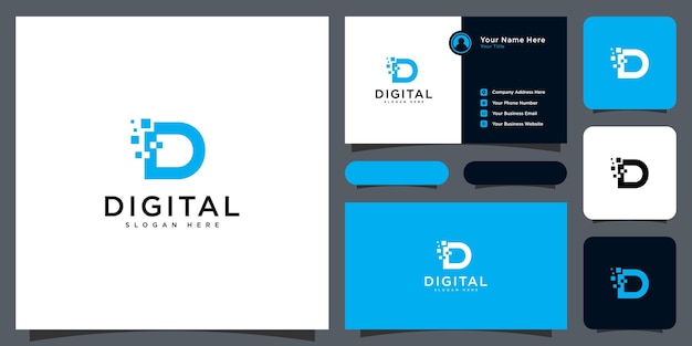 Vibrant Digital D Logo and Brand Identity Design | Jiffy Designs