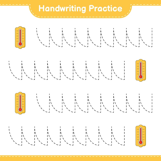 Elegant Curved Lines for Handwriting Practice | Jiffy Designs