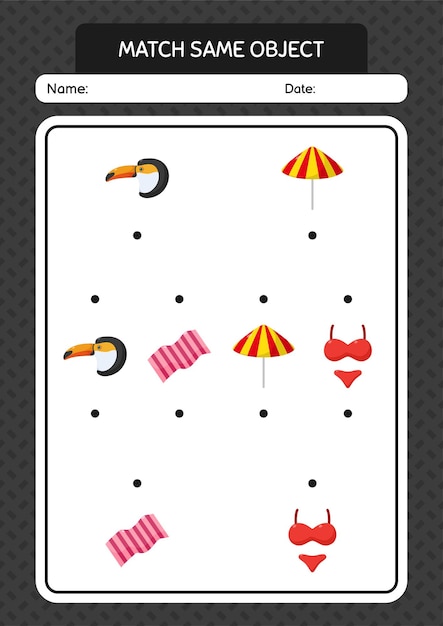 Vibrant Summer Icons: Match the Matching Objects | Jiffy Designs