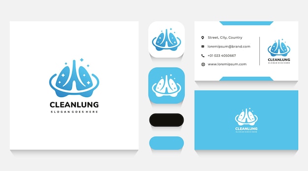 Minimalist Aqua Cleaning Service Logo and Business Card Design | Jiffy ...