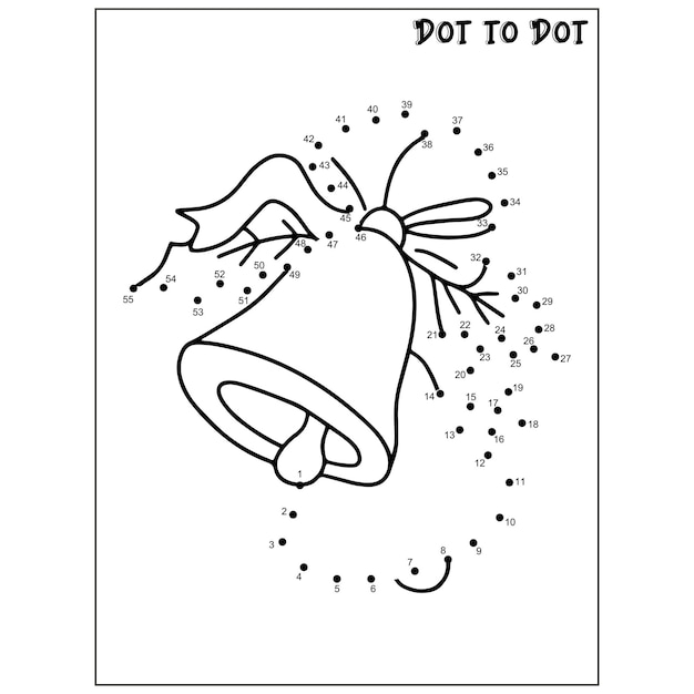 Festive Dot-to-Dot Bell with Sparkling Accents | Jiffy Designs
