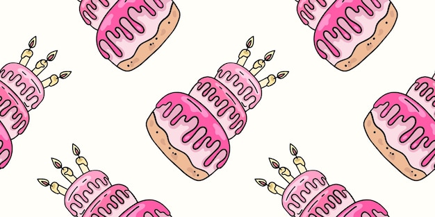 Playful Birthday Cakes with Whimsical Drizzle Pattern | Jiffy Designs