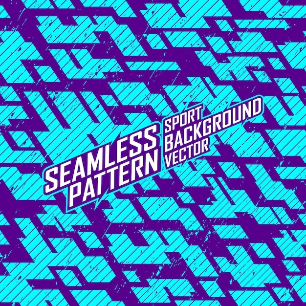 Vibrant Geometric Shapes in Seamless Sports Background | Jiffy Designs