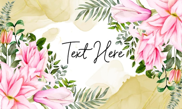Vibrant Floral Wreath with Customizable Text Space | Jiffy Designs