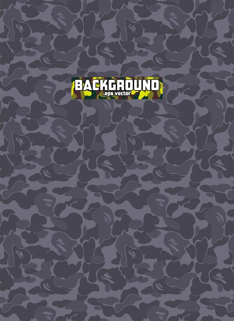 Striking Camouflage Pattern with Bold Text Overlay | Jiffy Designs