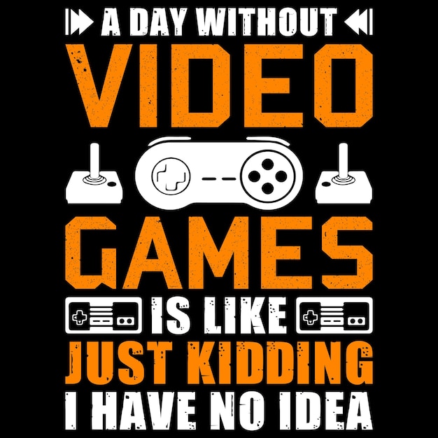 Humorous Gamer Slogan with Retro Video Game Icons | Jiffy Designs