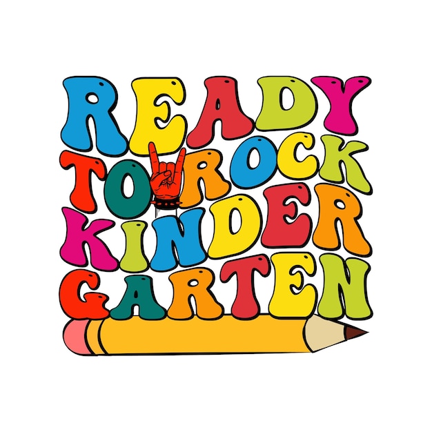 Colorful Text Illustration for Kindergarten Classroom | Jiffy Designs