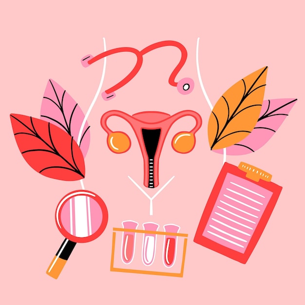 Vibrant Feminine Healthcare Illustration | Jiffy Designs