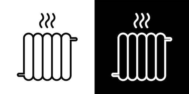 Monochrome Minimalist Heating Element Graphic Design | Jiffy Designs