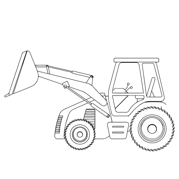 Powerful Backhoe Loader with Articulated Arm and Tires | Jiffy Designs