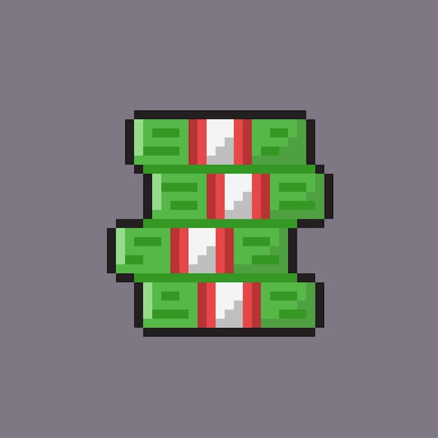 Vibrant Pixel Art Stacked Blocks | Jiffy Designs