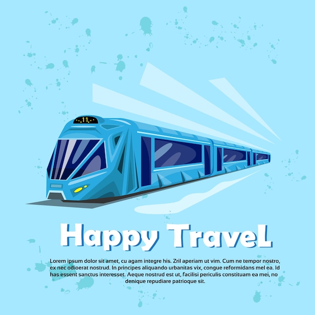 Vibrant Blue High-Speed Train Glides Through Winter Wonderland | Jiffy ...