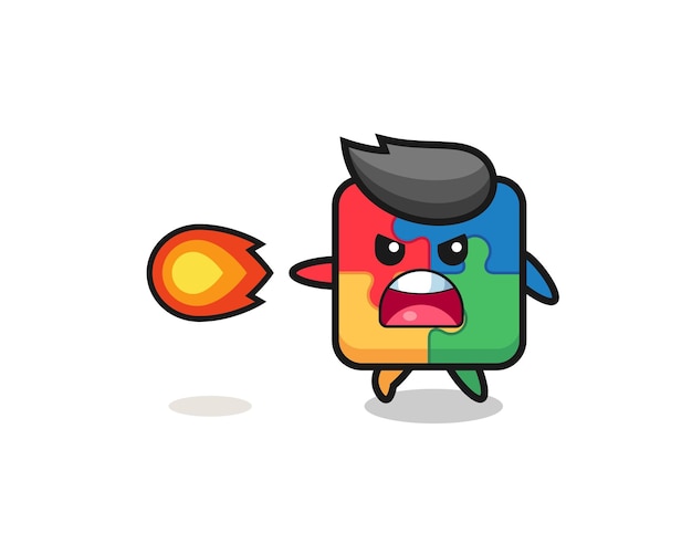 Colorful Cartoon Character Blasting Fiery Projectile | Jiffy Designs