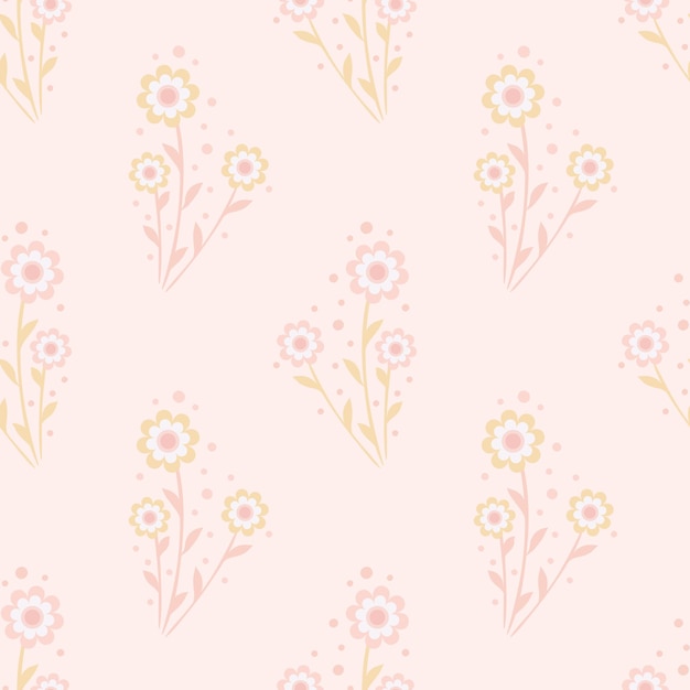 Delicate Floral Motif with Soft Colors | Jiffy Designs
