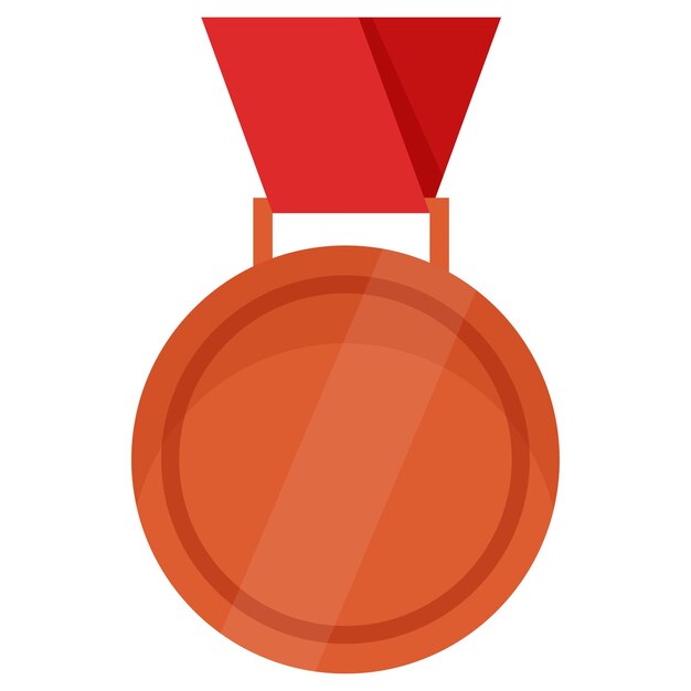 Vibrant Orange Medal with Striking Red Ribbon | Jiffy Designs
