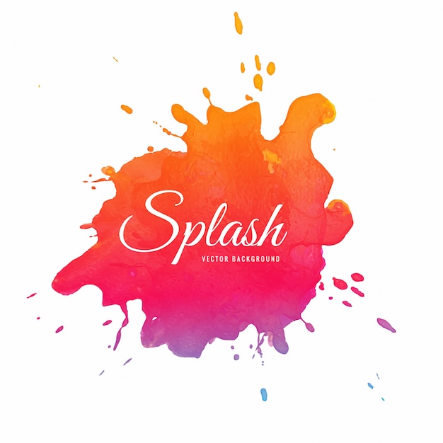 Vibrant Watercolor Splash with Playful Typography | Jiffy Designs