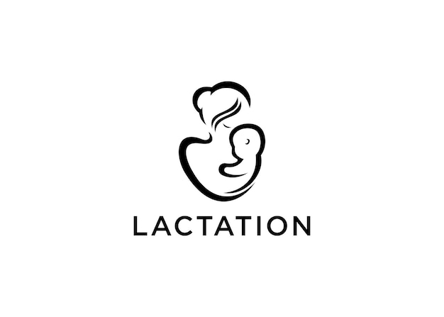 Minimalist Breastfeeding Mother Icon for Lactation Support | Jiffy Designs