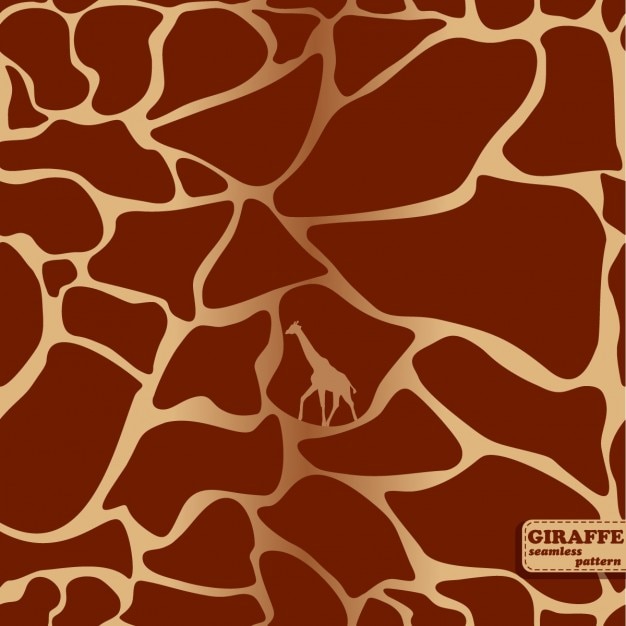 Seamless Giraffe Skin Pattern in Rich Terracotta Shades | Jiffy Designs