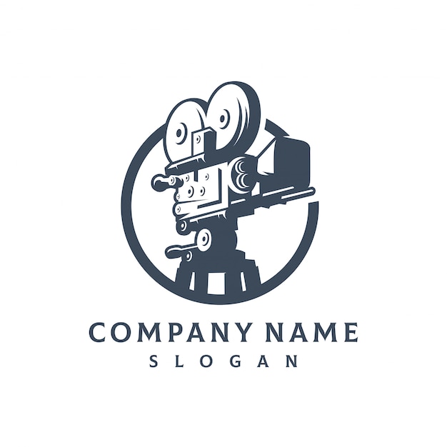 Vintage Cinematic Camera Logo for Film Production Company | Jiffy Designs