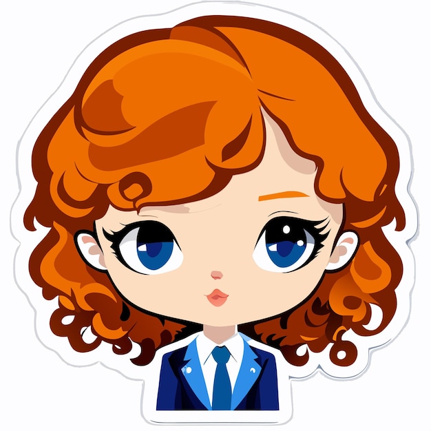 Charming Cartoon Portrait of a Redheaded Student | Jiffy Designs