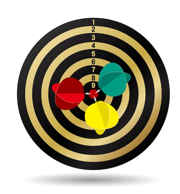 Vibrant Bullseye Shapes on a Striking Target Background | Jiffy Designs