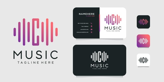 Vibrant Music Brand Identity with Stylized Soundwave Logos | Jiffy Designs
