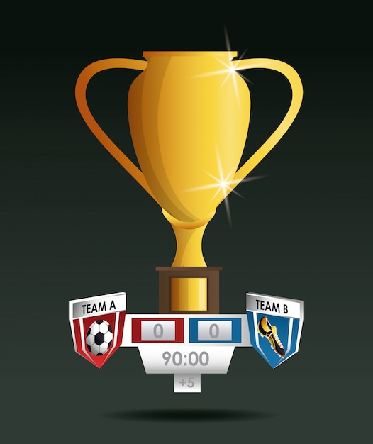 Epic Soccer Trophy Showdown: Team A vs Team B | Jiffy Designs