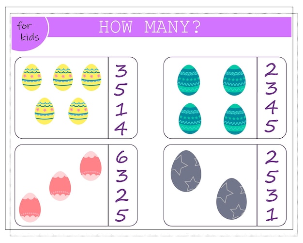 Vibrant Easter Eggs Counting Activity for Kids | Jiffy Designs