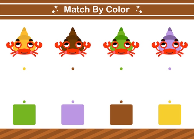 Vibrant Clownfish Match the Colorful Squares | Jiffy Designs