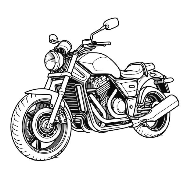 Powerful Retro Motorcycle with Bold Design Elements | Jiffy Designs