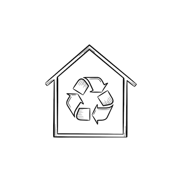 Eco-Friendly Home with Recycling Symbol | Jiffy Designs