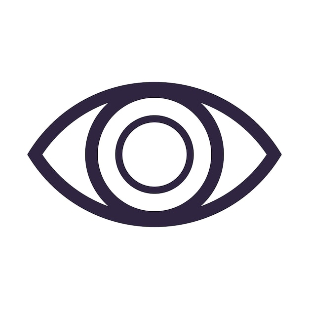 Minimalist Eye Symbol in Striking Monochrome Design | Jiffy Designs