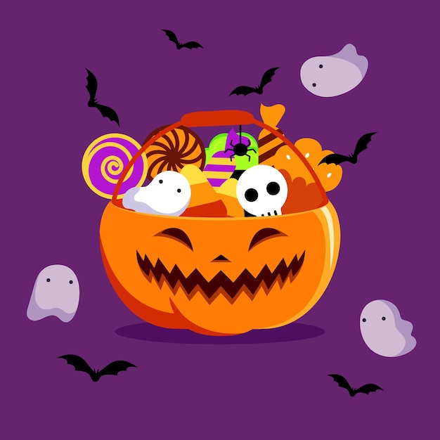 Spooky Halloween Candy Bowl Filled with Treats and Ghosts | Jiffy Designs