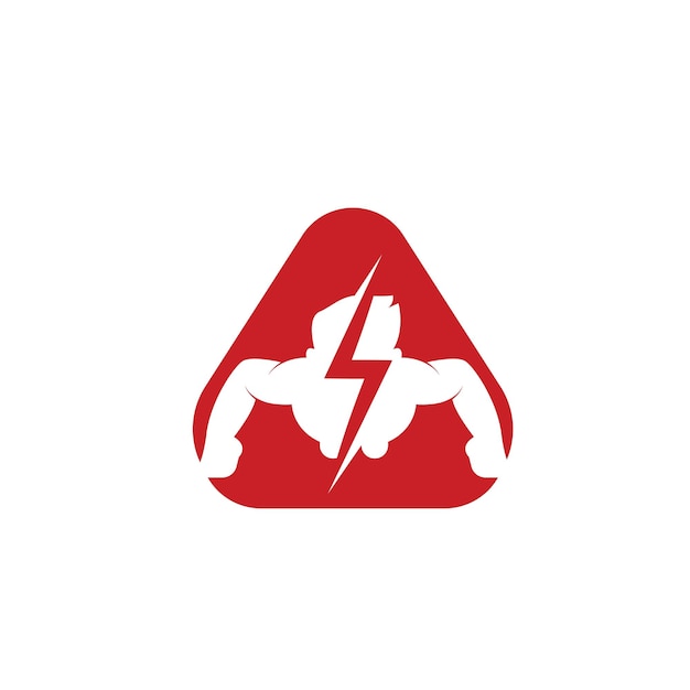 Striking Red Triangle with Thunderbolt Symbol | Jiffy Designs