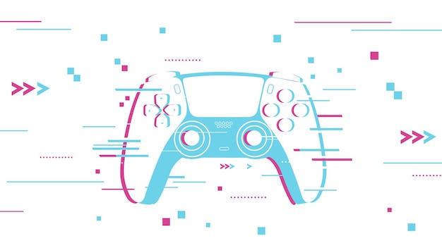 Vibrant Video Game Controller with Geometric Shapes | Jiffy Designs
