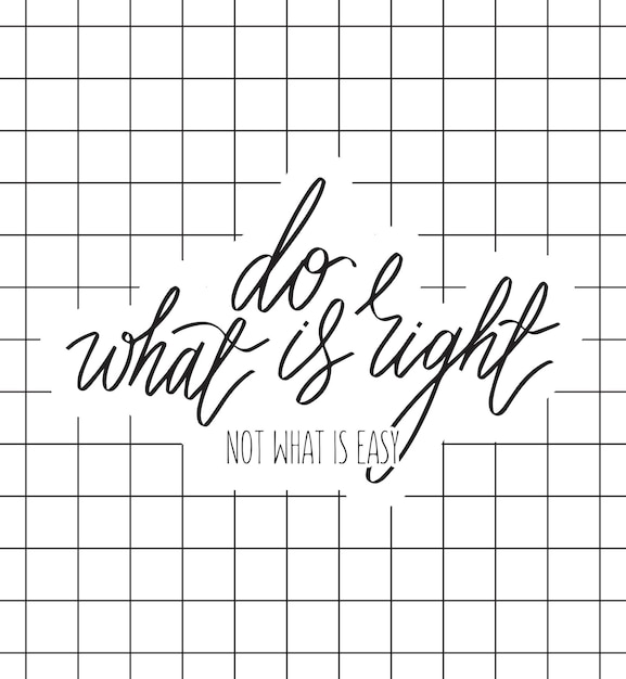 Inspirational Handwritten Quote on Grid Background | Jiffy Designs